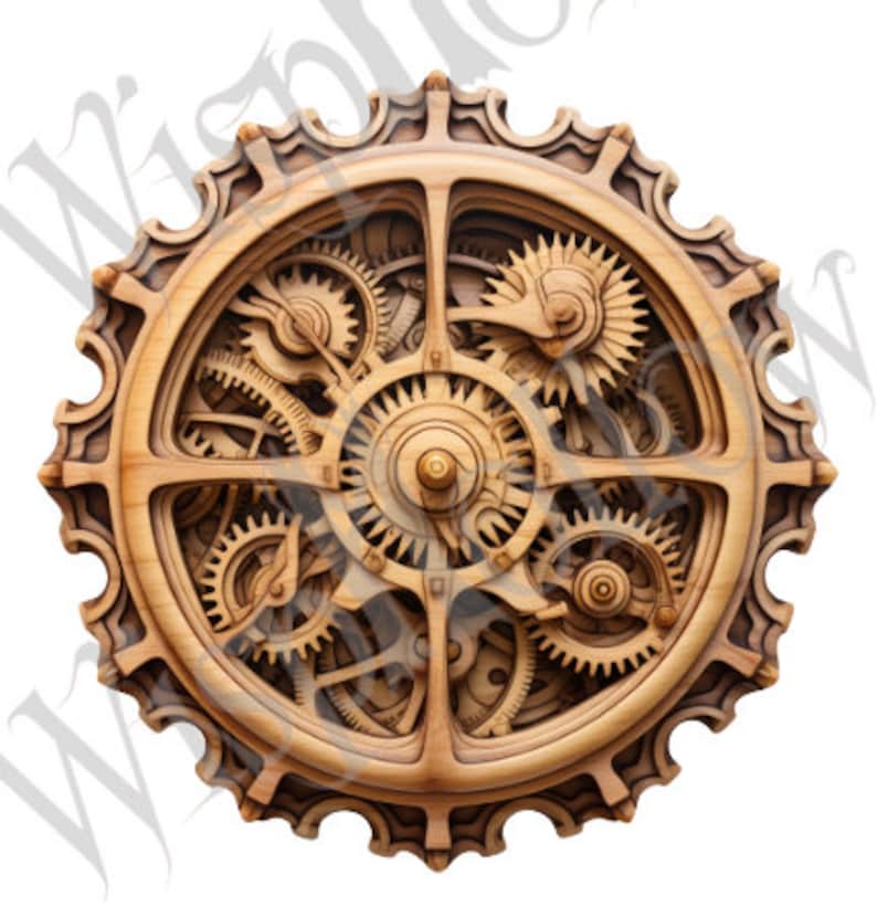 Steampunk Gears Gears Laser Engraving Design Glowforge Laser Engraving ...