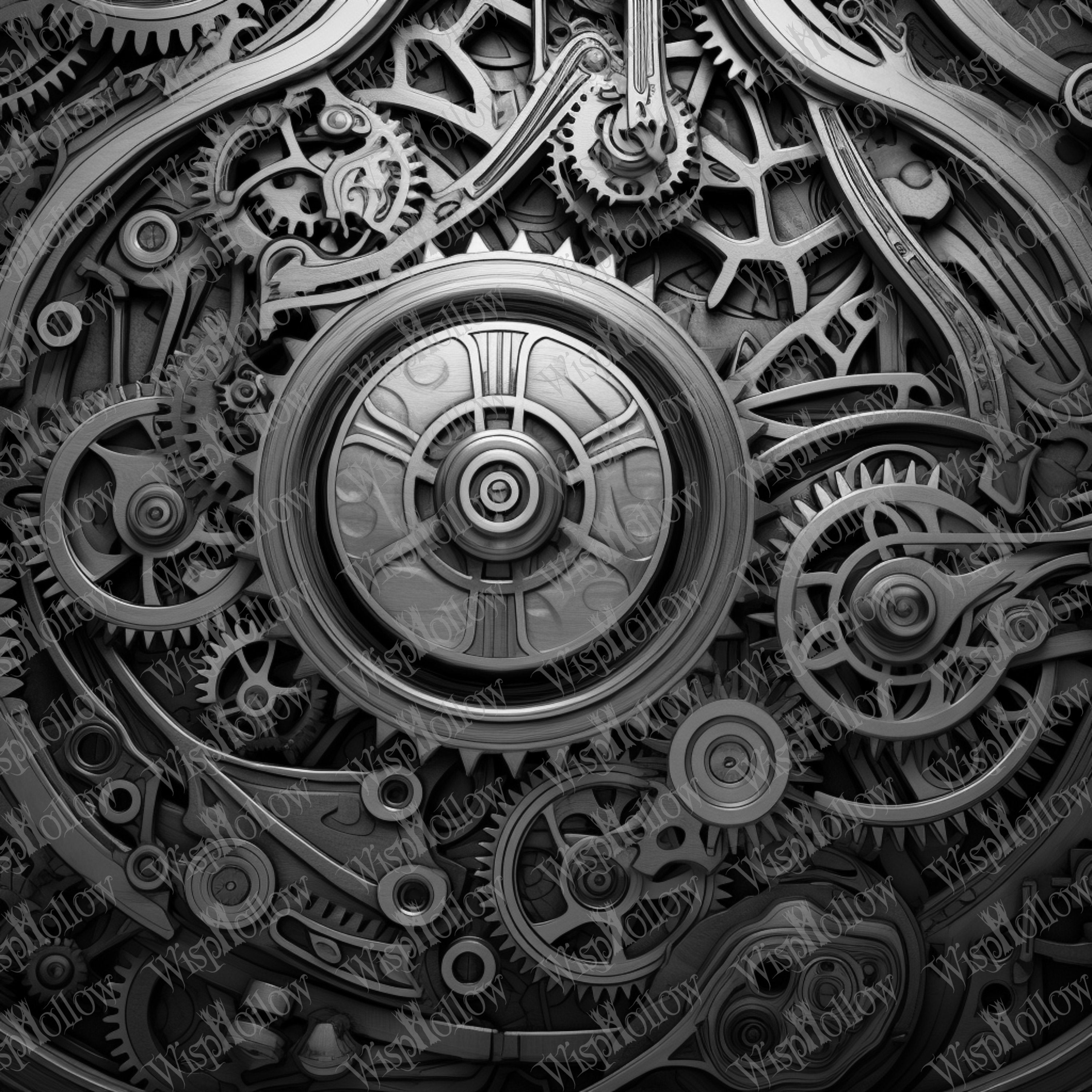 Steampunk Gears | Gears | Laser Engraving Design | Glowforge | Laser ...