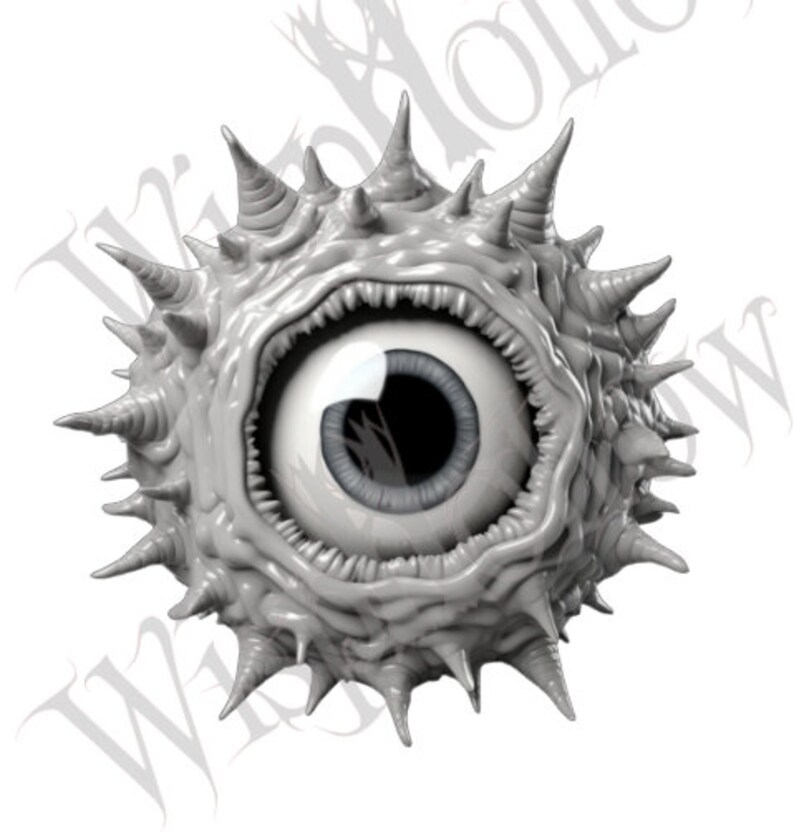 Creature Goofy Eyeballs Laser Engraving Design Glowforge Laser ...