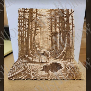 Deer | Hunting | Laser Engraving Design | Glowforge | Laser Engraving ...