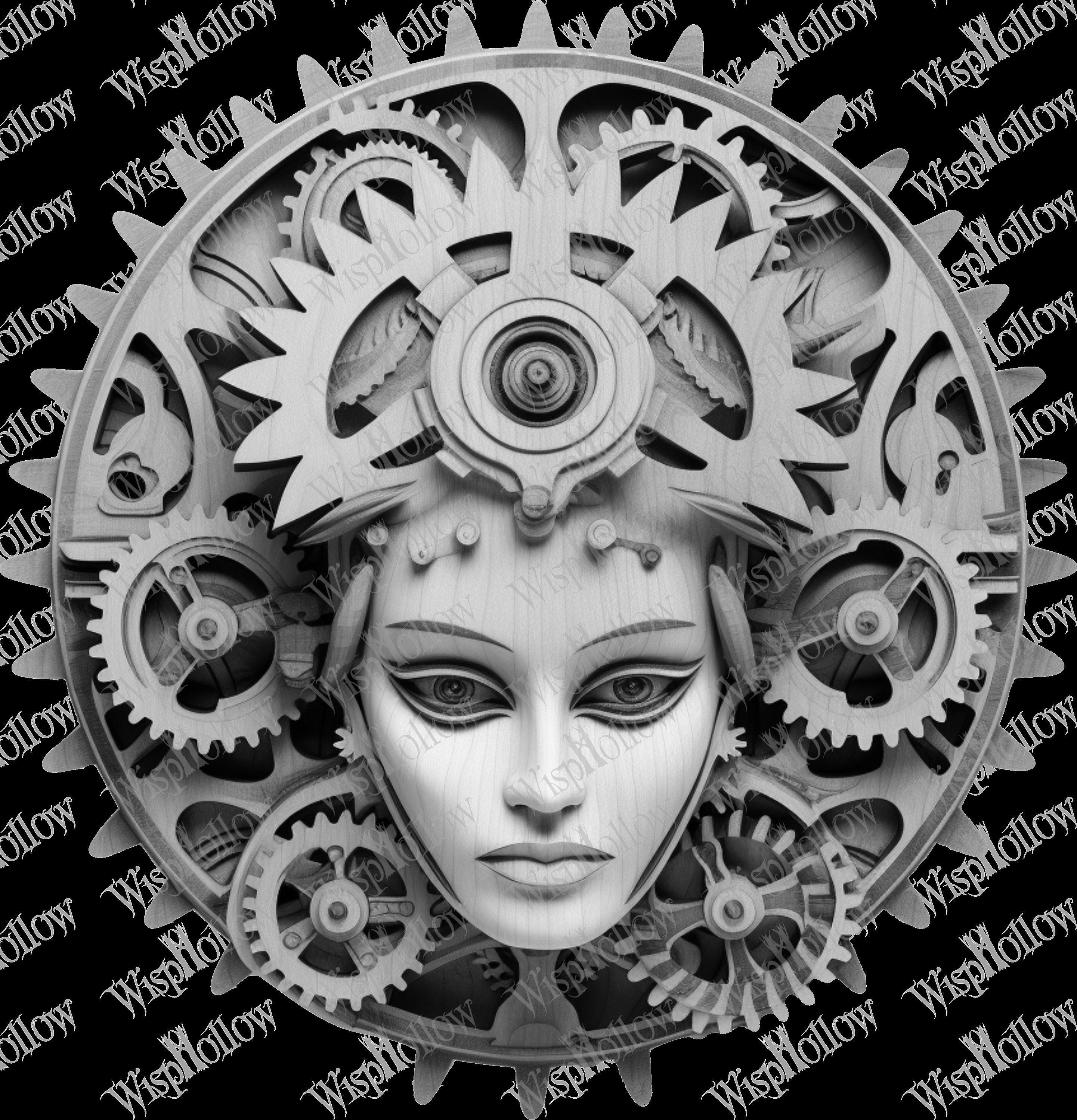 Steampunk Gears Gears Laser Engraving Design Glowforge Laser Engraving ...
