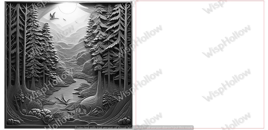 Forest Scene | Laser Engraving File | Digital File | 3D Illusion | PNG ...