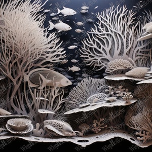 Fish | Underwater | Laser Engraving Design | Glowforge | Laser ...