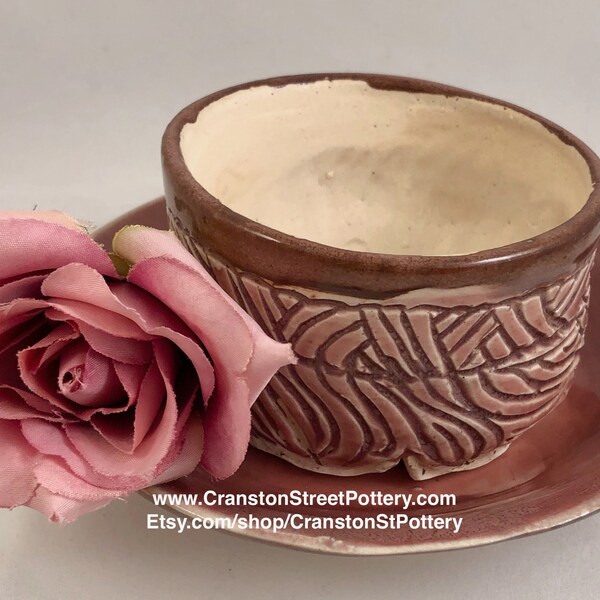 Pink Ceramic Planter - Etsy