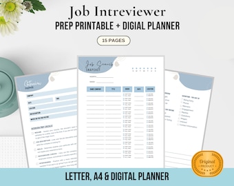 Job Interview Checklist Printable Interview Prep Job Interview Job ...