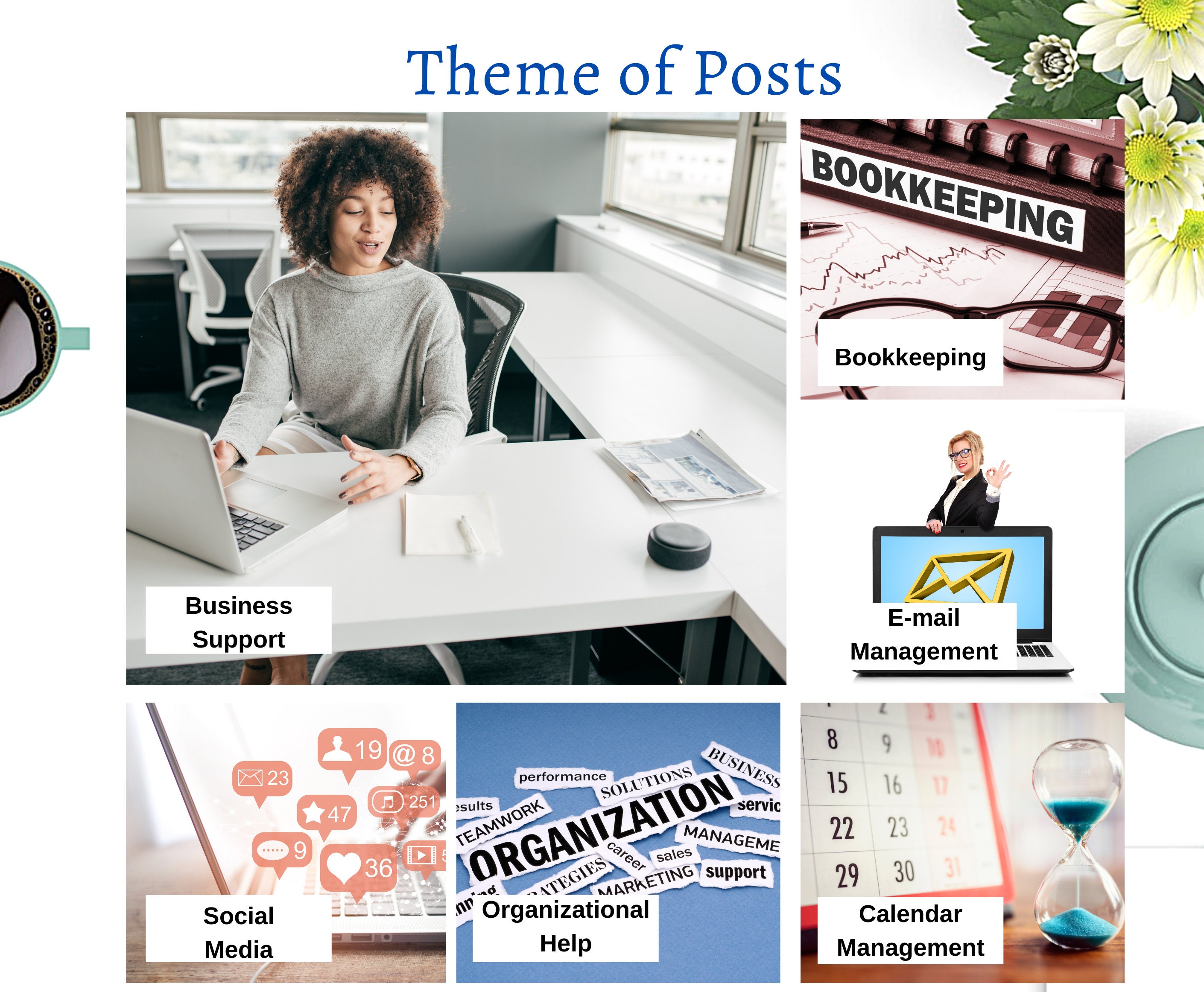 Virtual Assistant Story Templates, Social Media Virtual Services ...