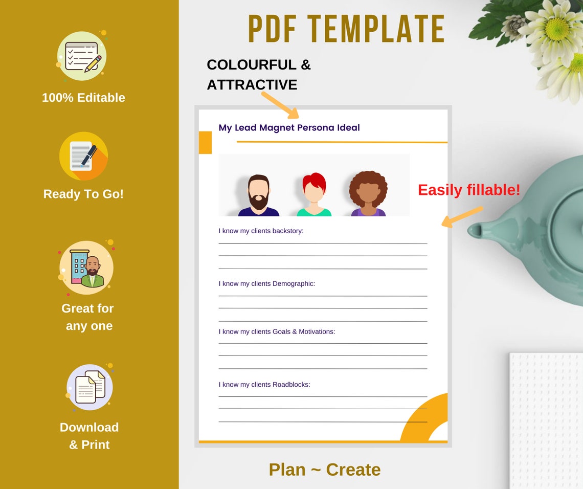 Workbook Template Printable, Lead Magnet Workbook Template, Challenge ...
