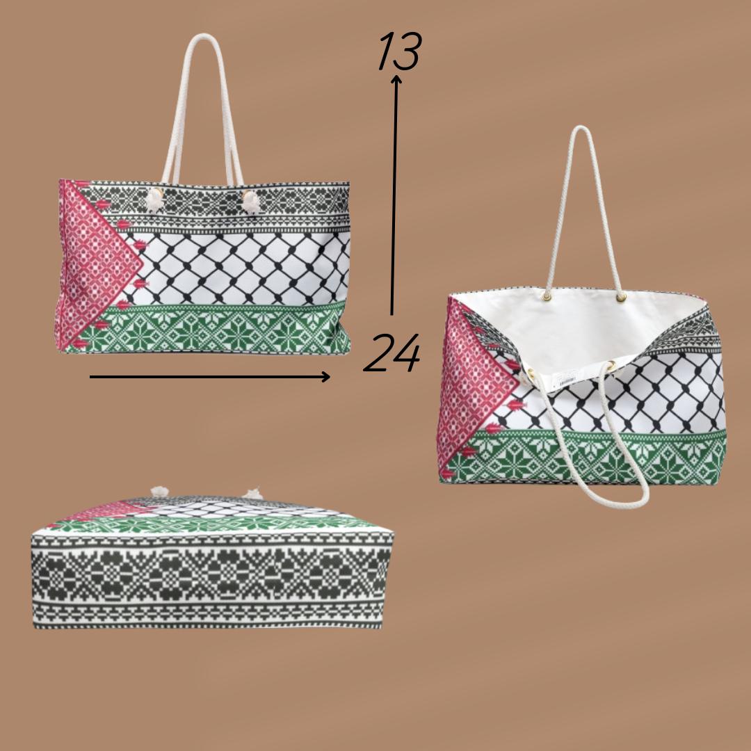 Palestine Flag Tatreez Print Bag. Free Palestine Purse. Palestinian ...