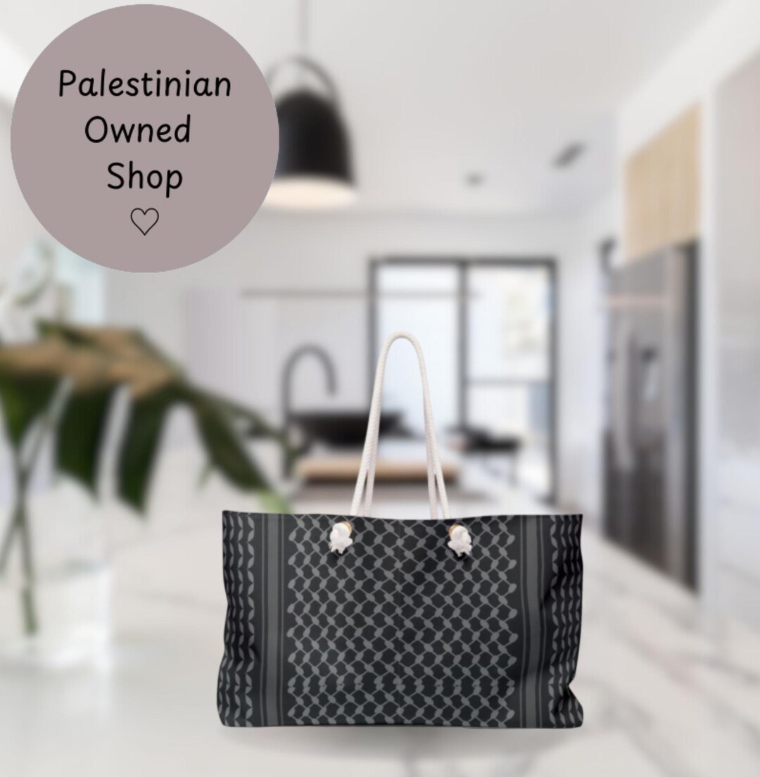 Black Keffiyeh Print Bag. Free Palestine. Free Gaza. All Eyes on ...