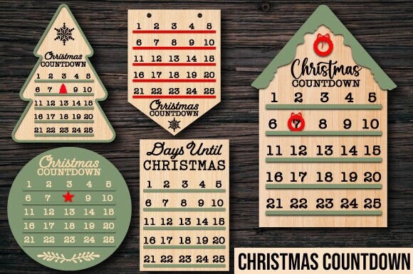 Christmas Countdown Laser Cut Bundle - Etsy