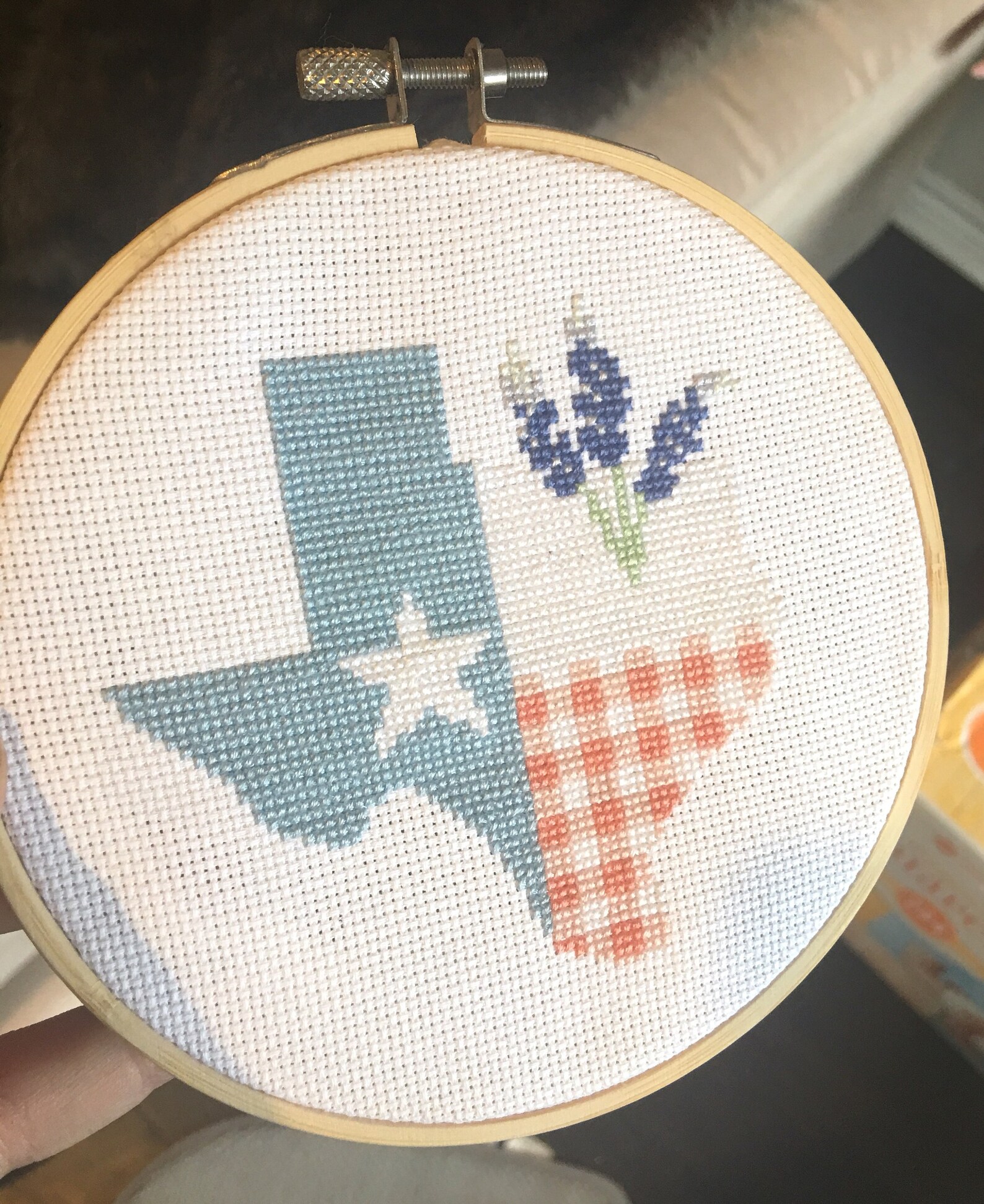 Texas State Bluebonnets Cross Stitch Pattern PDF | Etsy