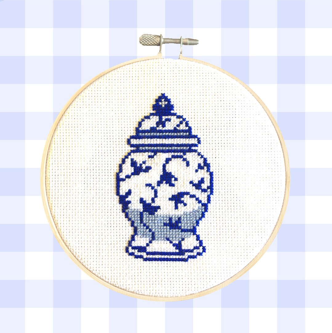 Ginger Jar Cross Stitch Pattern PDF - Etsy