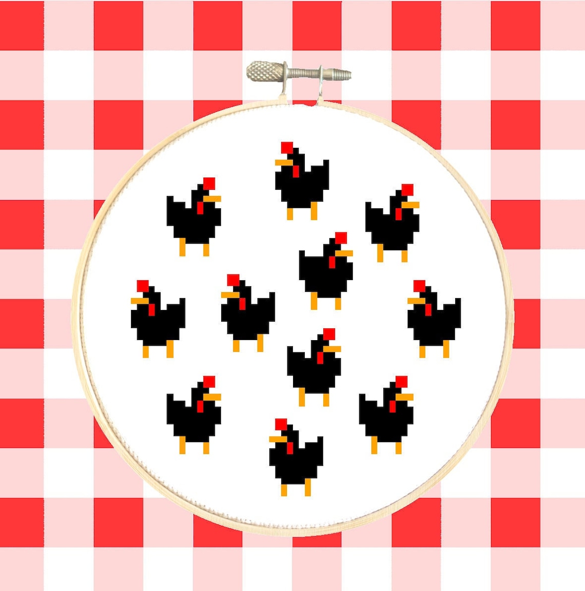 Chickens Cross Stitch Pattern PDF - Etsy