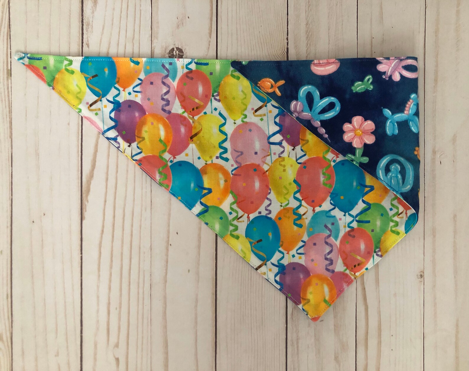 Balloons Reversible Dog Bandana - Etsy