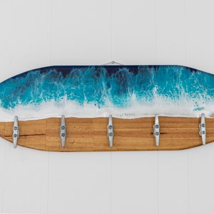 Surfboard Towel Rack, Key Holder, Coat Rack Surfboard Decor Surfboard ...
