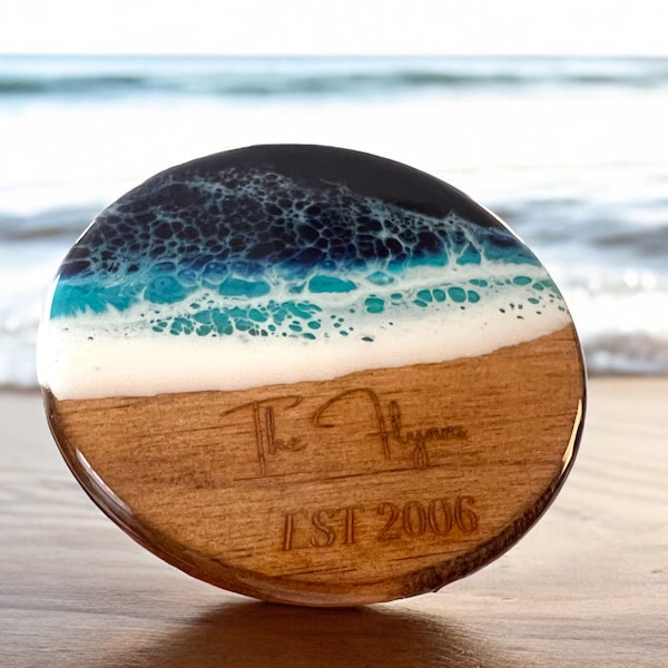 Resin Coaster With Name - Etsy