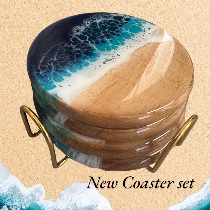 Resin Coasters - Etsy