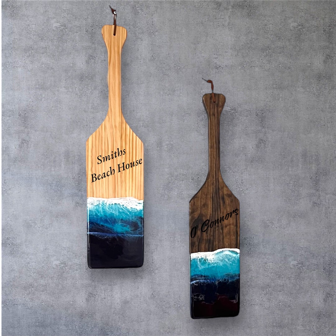 Personalized Coastal Paddle Board Wall Art Nautical Beach House Decor ...