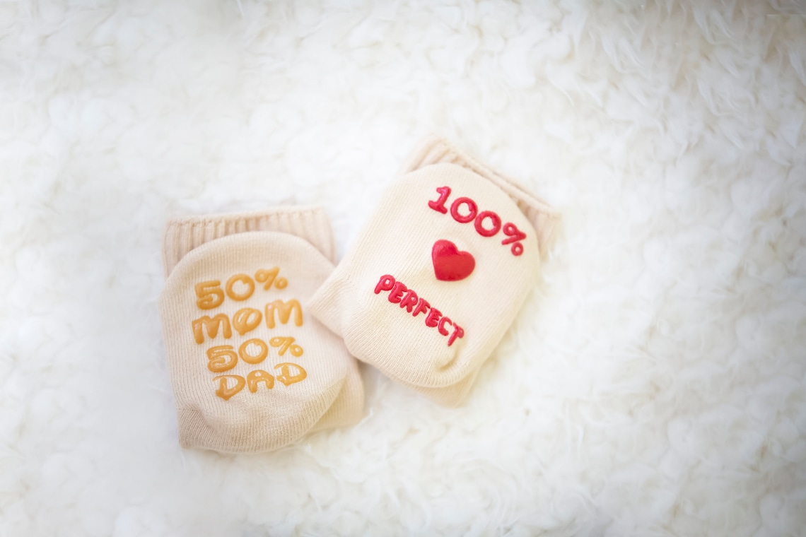 Baby Socks Funny Quotes 4 Unique Pairs Girls/boys Infant - Etsy