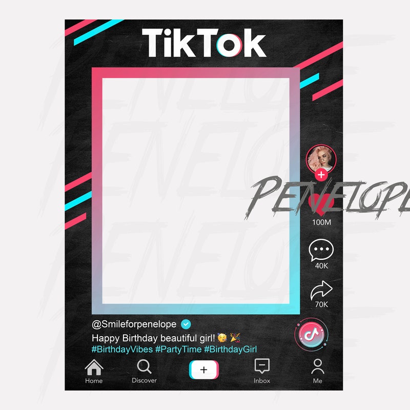 Tik Tok Backdrop - Etsy