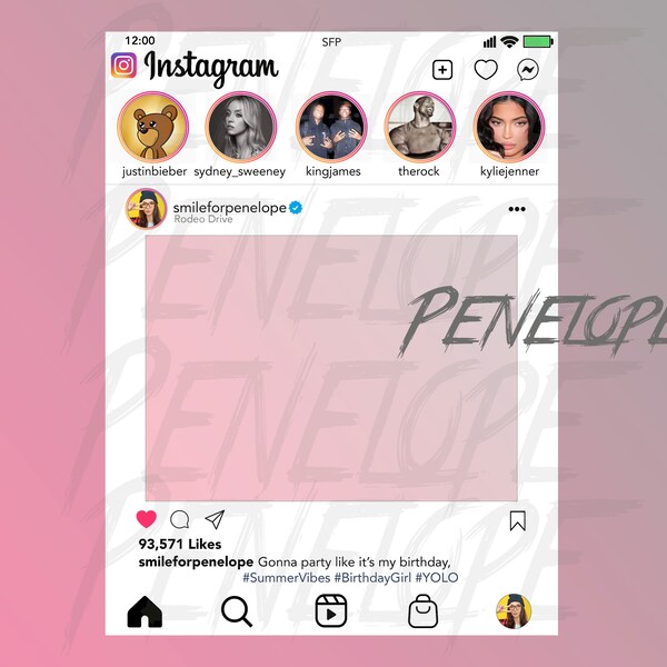 Instagram Prop - Etsy