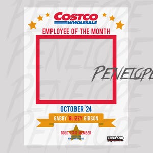 COSTCO SELFIE FRAME, Halloween Costume, Birthday Celebration, Employee ...