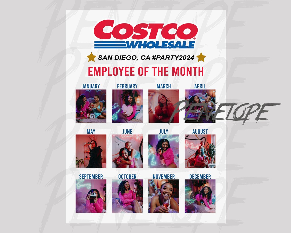 CUSTOM COSTCO PRINT, Poster, Party, Employee of the Month, Celebration ...