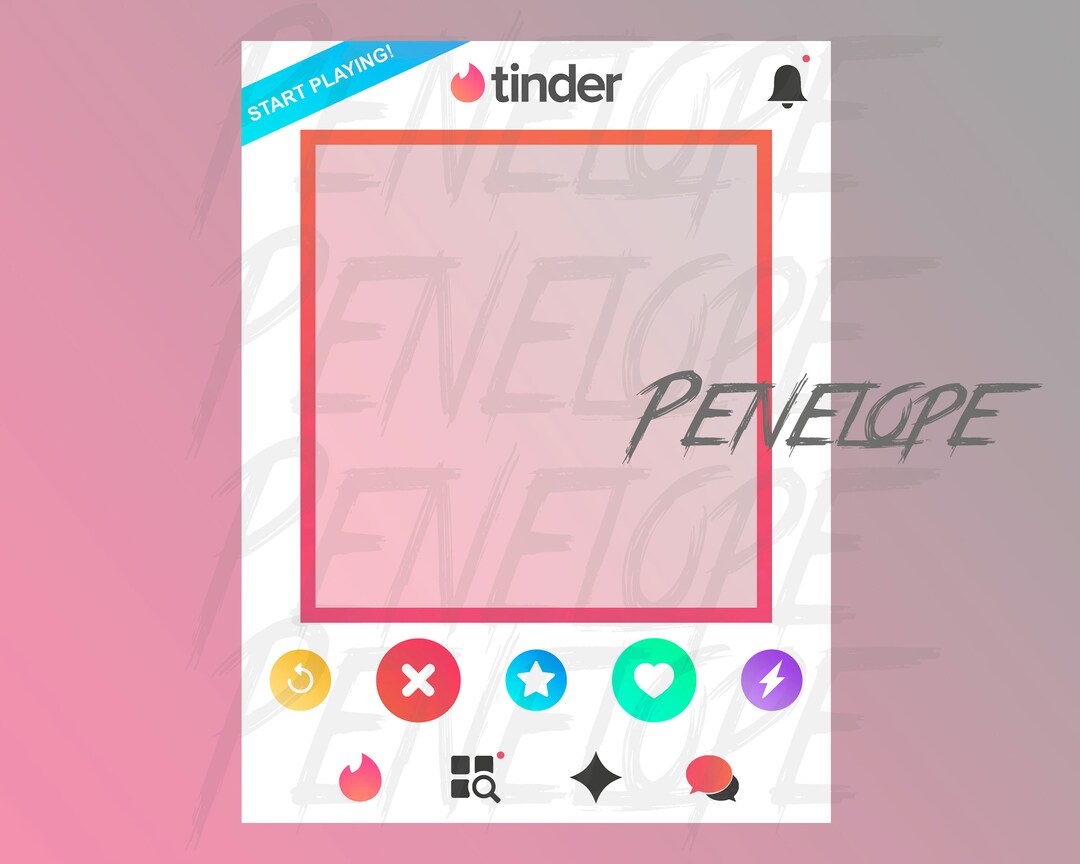 PREMIUM TINDER PLAY, Valentines Day, Cut Out Frame, Cutout, Photobooth ...