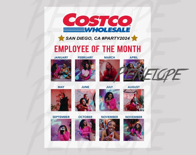 CUSTOM COSTCO PRINT, Poster, Party, Employee of the Month, Celebration ...