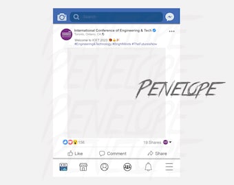 SIMPLE FACEBOOK WHITE, Custom, Cut Out Frame, Photobooth, Selfie ...