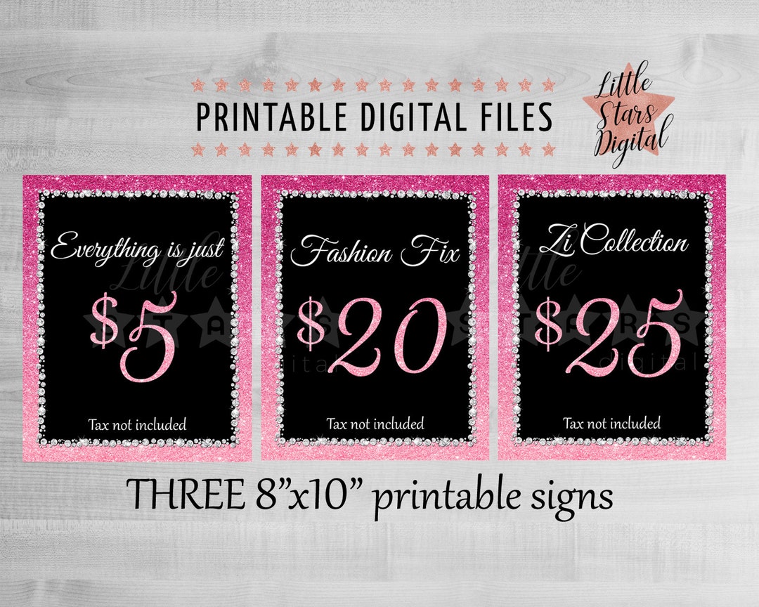 Letreros de joyería imprimibles letrero de mesa de joyería - Etsy México