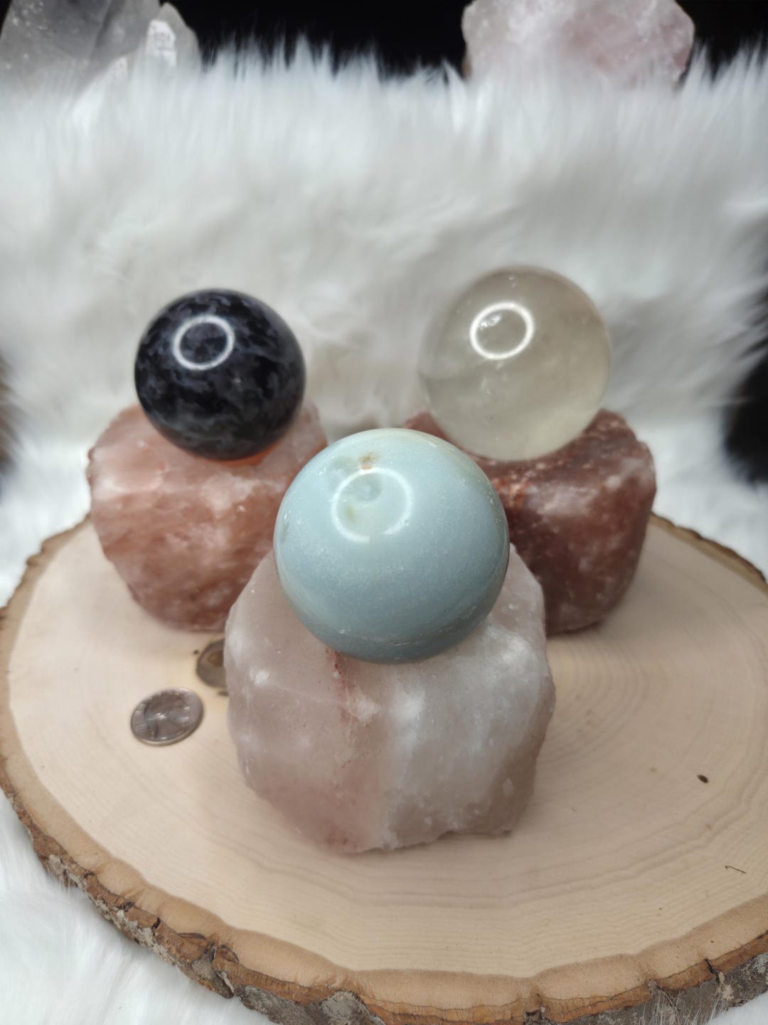Himalayan Salt Sphere Stand - Etsy