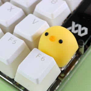 Handmade Animal Keycap Resin Artisan Keycaps Cute Chick Chicken Panda ...