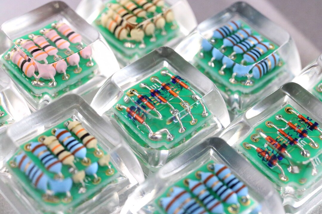 Artisan Keycap Diode Resistors Mechanical Keycap Resin Clear Keycaps - Etsy