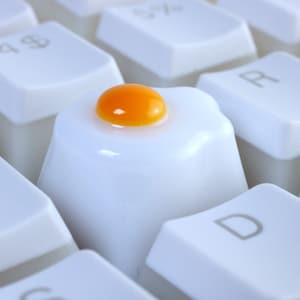 Handmade Egg Keycap Resin Artisan Keycap Cute Kawaii Japan - Etsy