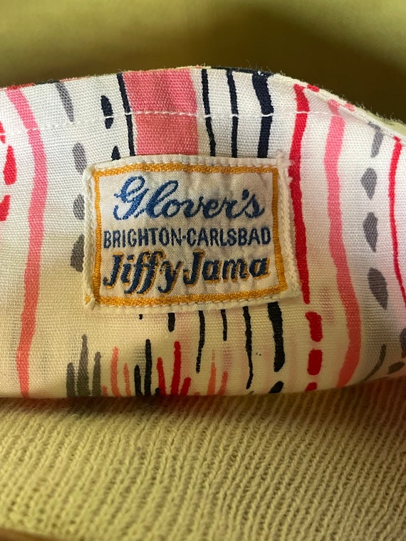 Vintage 1930’s 1940’s Jiffy Jama Abstract Print Pajam… - Gem