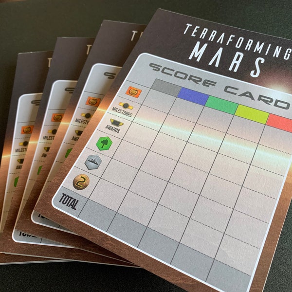 Terraforming Mars Cards - Etsy