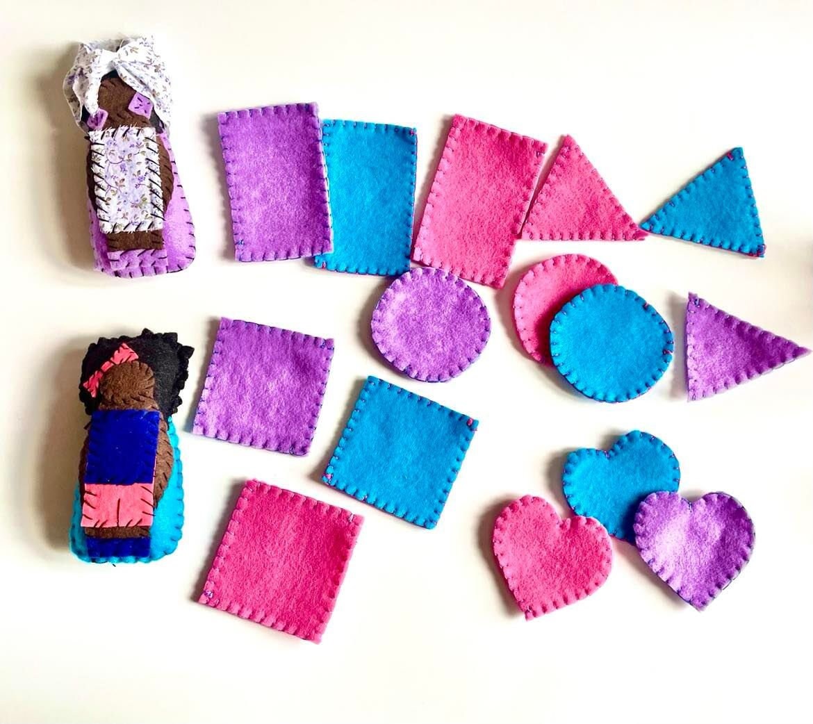 Purple Felt Sensory Shapes Felt Sensory Shape Set Baby - Etsy