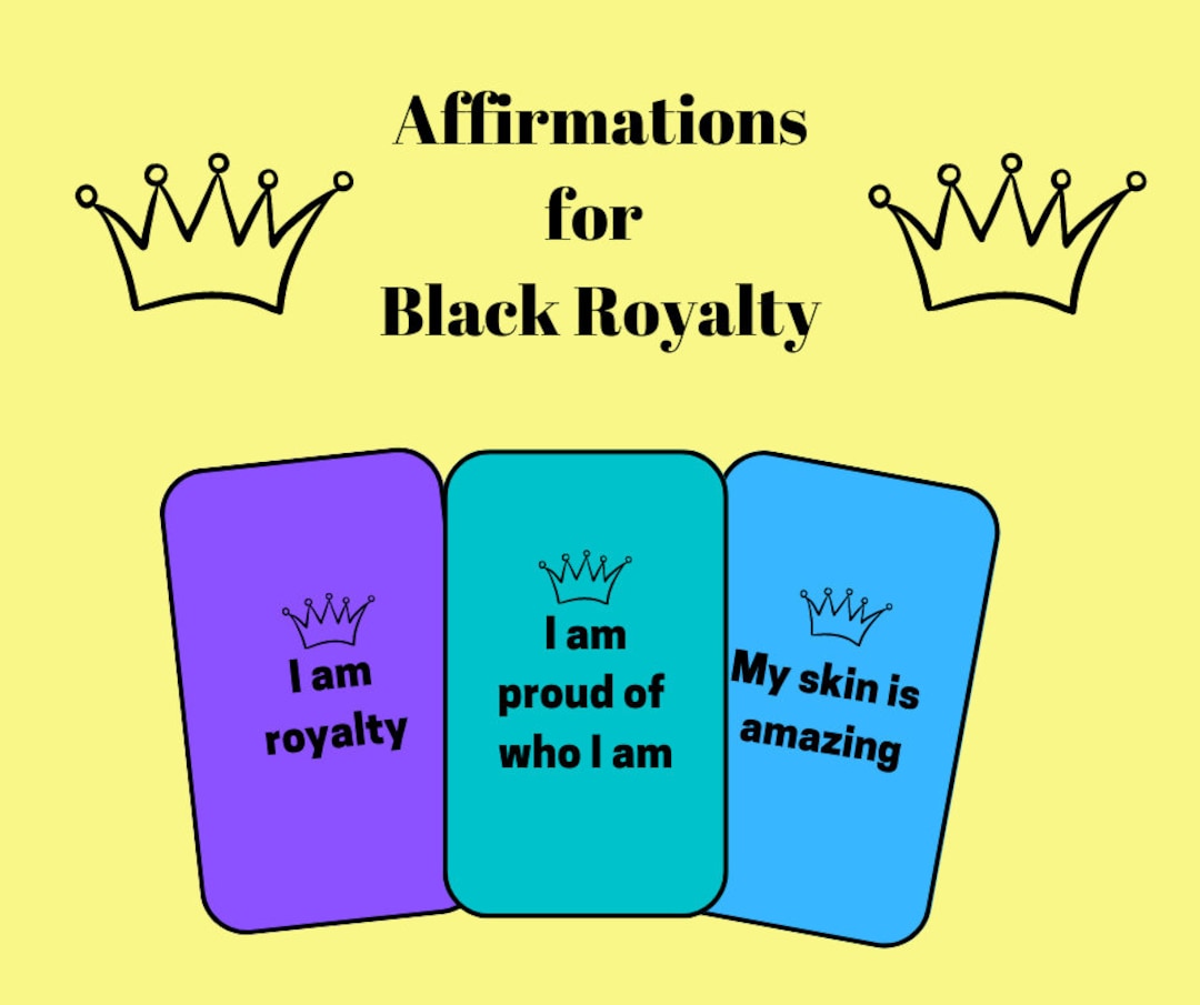 Affirmations Card Set for Black Kids - African American Children ...