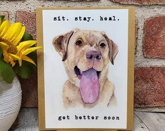 Get Well Soon Greeting Card INSTANT DIGITAL DOWNLOAD Blank Printable ...