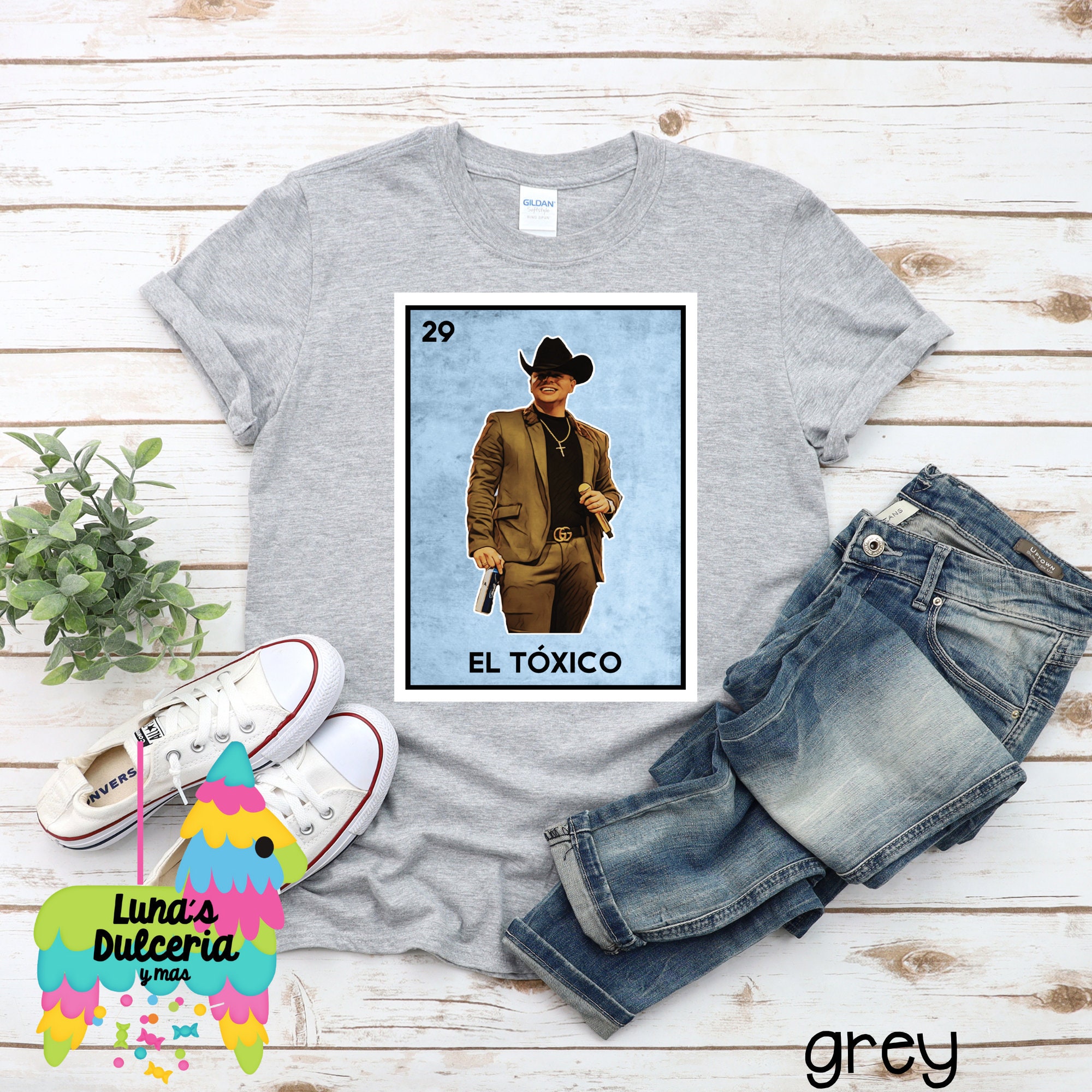 El Toxico Tee Edwin Grupo Firme Tshirt Mexican Loteria El - Etsy