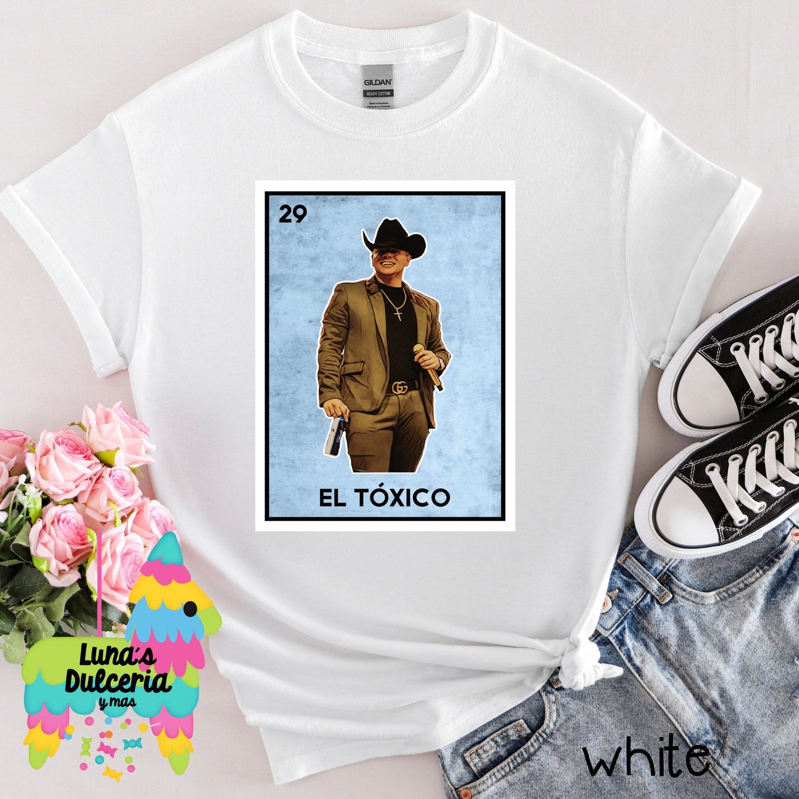 El Toxico Tee Edwin Grupo Firme Tshirt Mexican Loteria El - Etsy