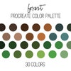 Eucalyptus Procreate Palette Green Earth Tones Hex Codes Brown Colour ...