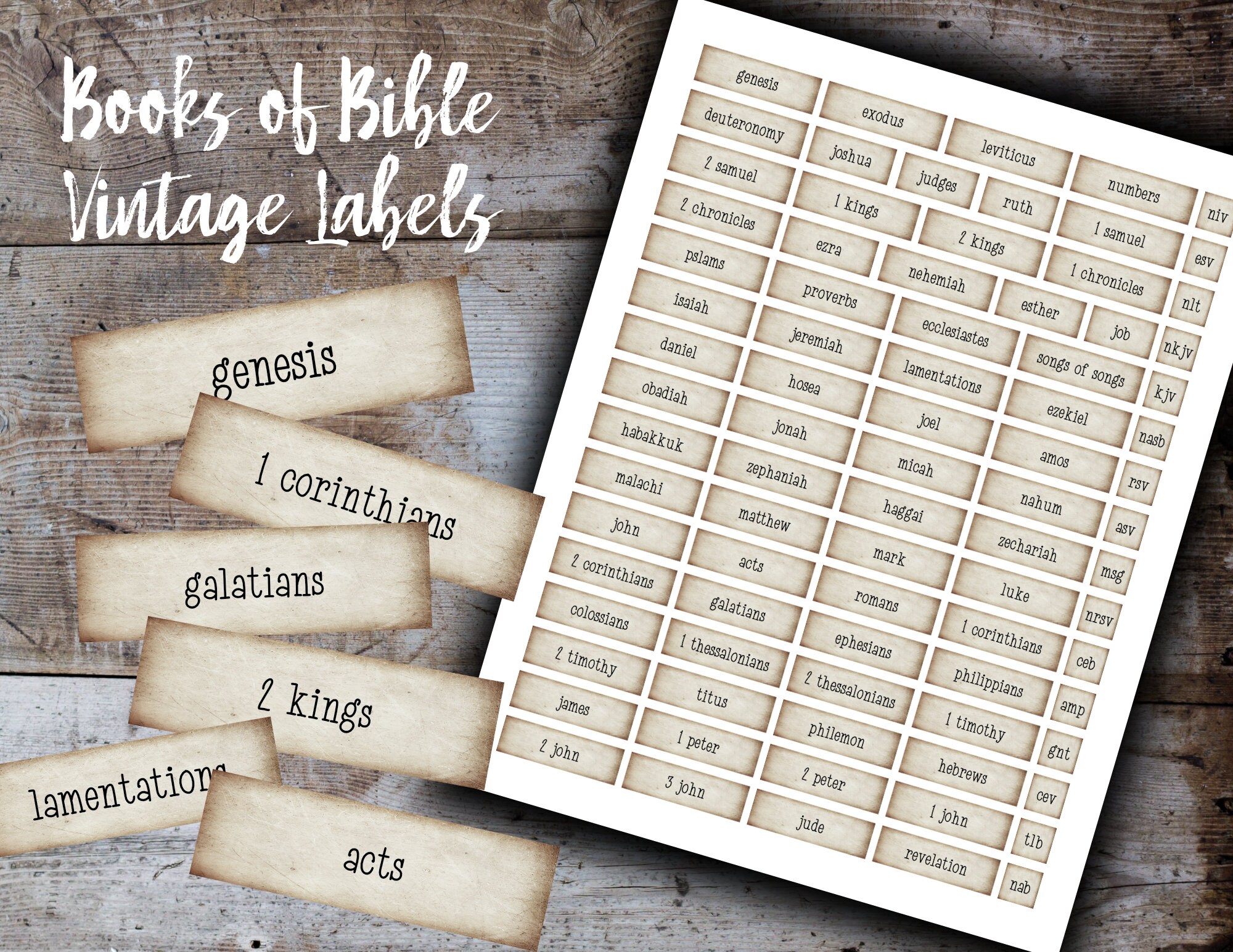 Vintage Books of Bible Journaling Words, Wordfetti, Junk Journal, Bible ...
