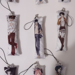 Mini Dakimakura/body Pillow Keychain/charm - Etsy
