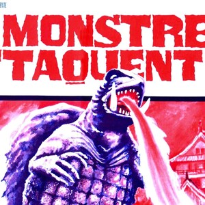 Gamera Vs Barugon Deluxe 11 X 17 Poster Art Print Gamera and Barugon in ...