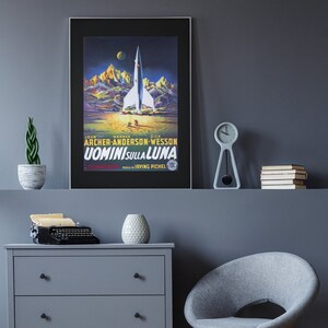 Destination Moon -- 11" X 17" Poster, Rocketship Poster, Rocket Poster ...