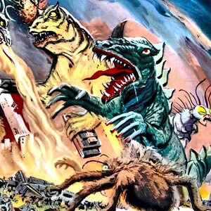 Destroy All Monsters -- 11" X 17" Deluxe Poster Art Print || Destroy ...