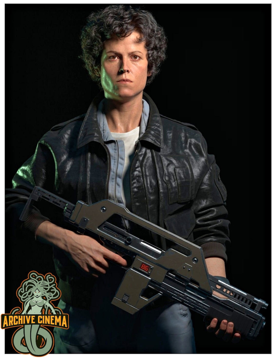 Sigourney Weaver in ALIENS 8.5 X 11 Deluxe Art Print Ripley Vs the ...