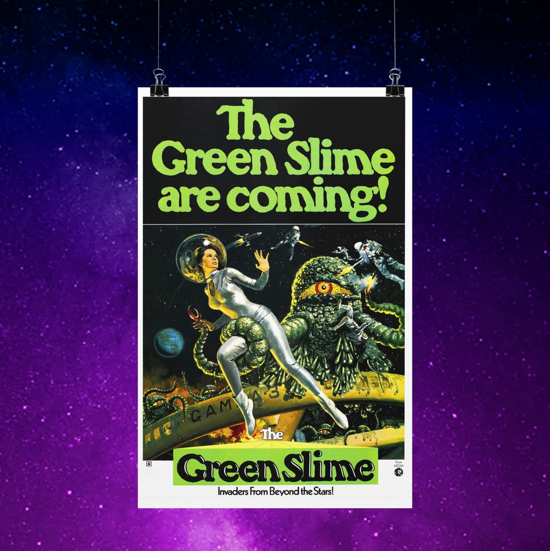 The Green Slime 11 X 17 Deluxe Poster Art Print Slime Aliens Vs Space ...